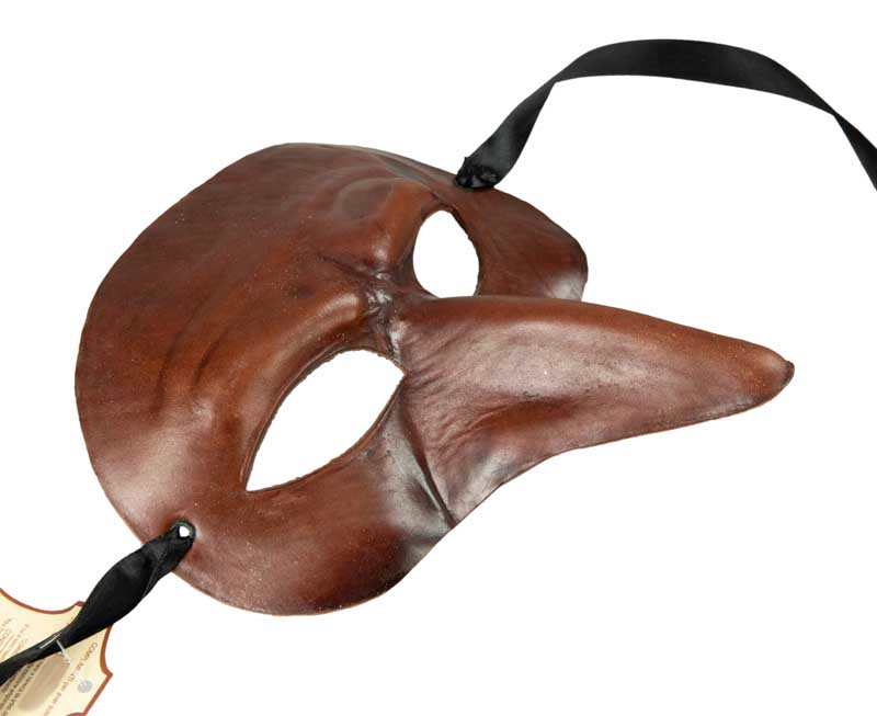 Masques vénitiens en cuir pour carnaval et décoration | MasquesdeVenise.fr